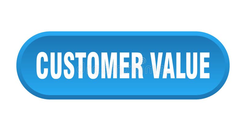 Customer Value Ribbon. Customer Value Isolated Paper Sign. Banner Stock ...