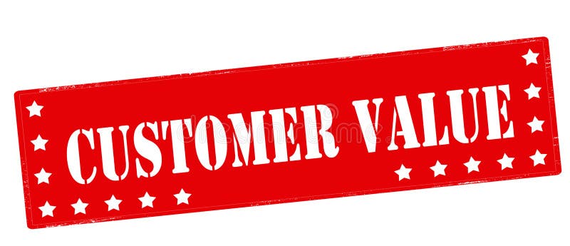 Customer value stock illustration. Illustration of text - 108515116