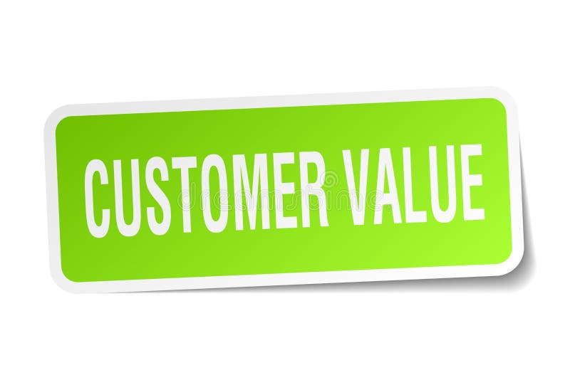 Customer value sticker stock vector. Illustration of vector - 120385088