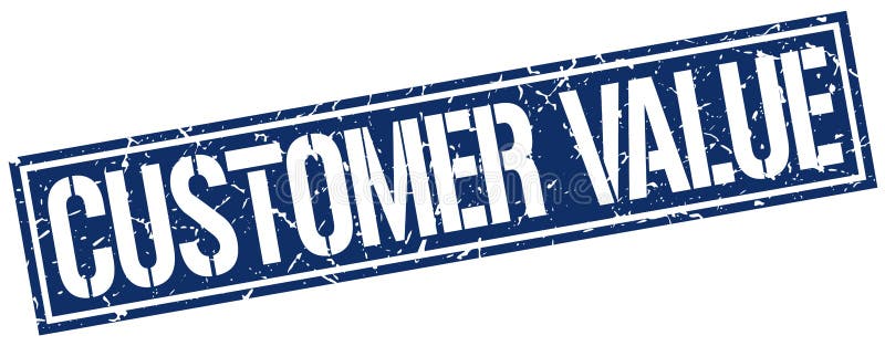 Customer value stamp stock vector. Illustration of square - 120943104