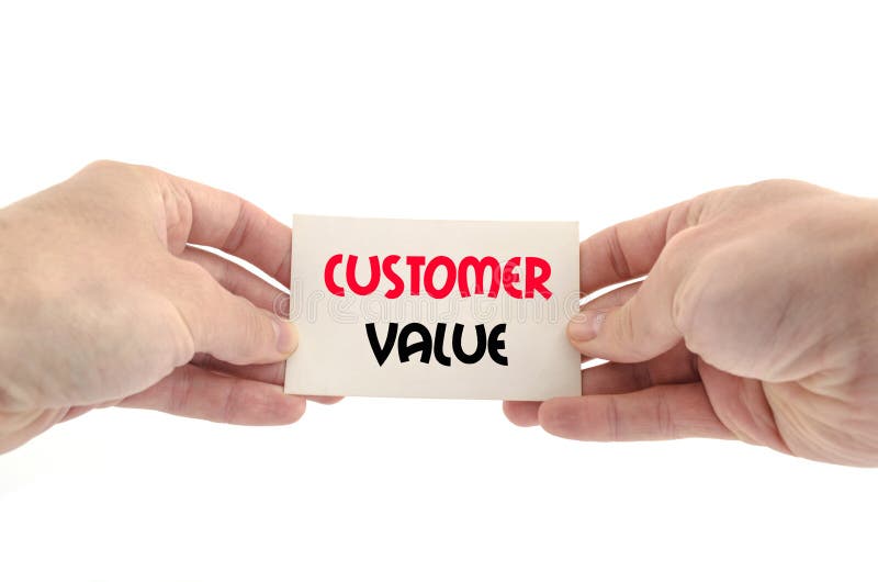 Customer Value Text Concept Stock Image - Image of marketing, concept ...
