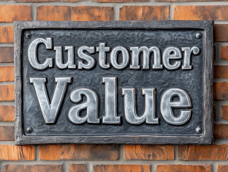 Customer Value Typography Text Stock Photo - Image of sign, typography ...