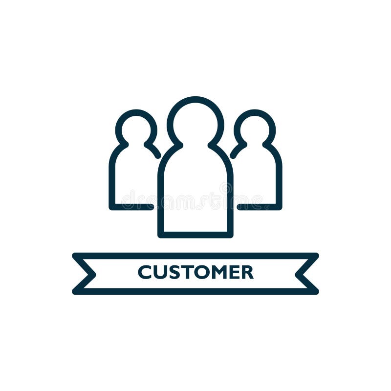 Customer. Vector Illustration Decorative Design Stock Illustration ...
