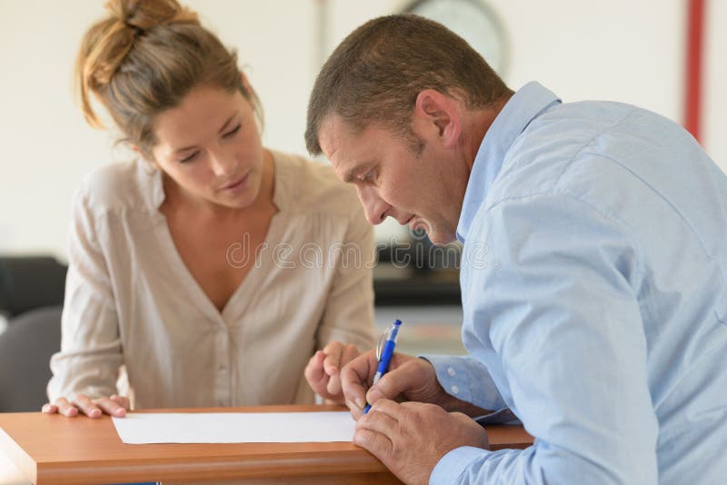 Customer Writing Product Preference Stock Image - Image of ...