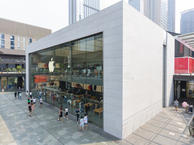 Customers at the Apple Store in Chengdu Editorial Stock Photo - Image ...