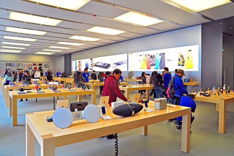 Customers at Apple Store Hong Kong Editorial Stock Image - Image of ...
