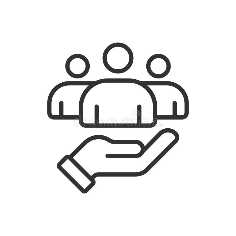 Customers, Icon in Line Design. Customers, Clients, Service ...