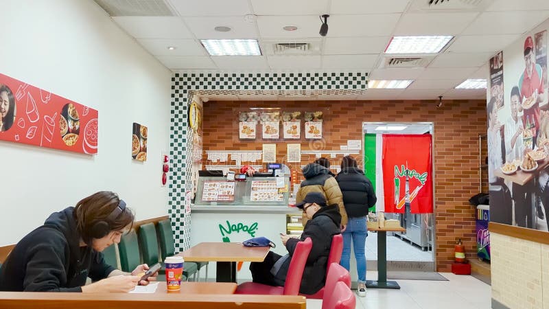 Customers Ordering and Enjoying Meals Stock Footage - Video of blurred ...