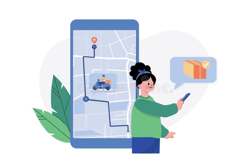 Customers Ordering on a Mobile Application, the Motorcyclist Goes ... Customers Ordering on a Mobile Application, the Motorcyclist Goes ...