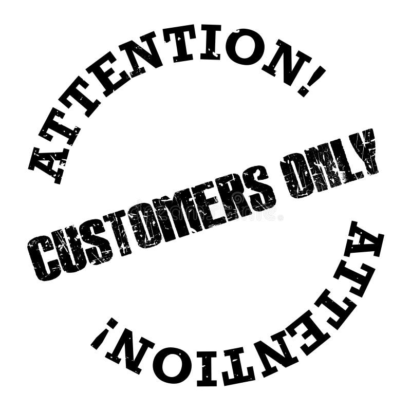 Customers only stock vector. Illustration of arts, graphic - 84730043