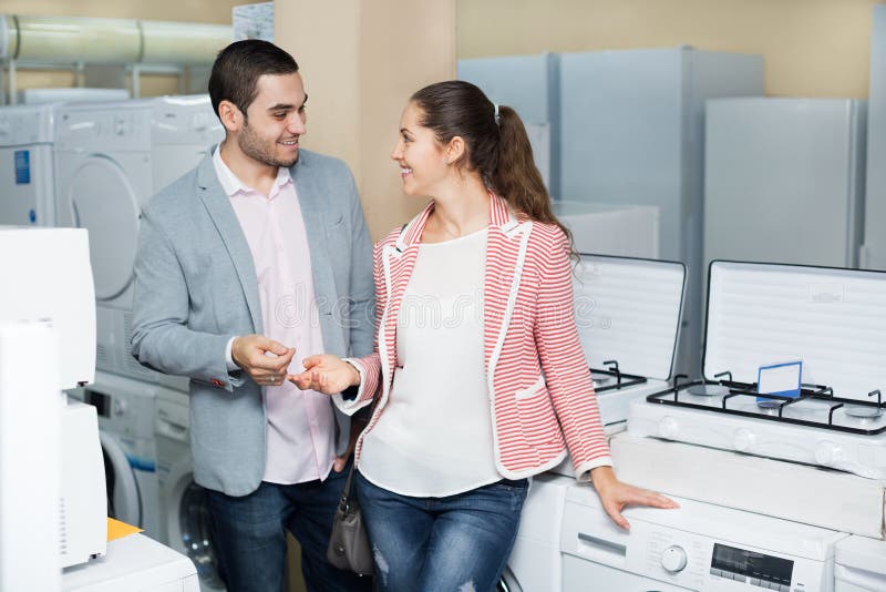 Customers in Small Domestic Appliances Section Stock Photo - Image of ...