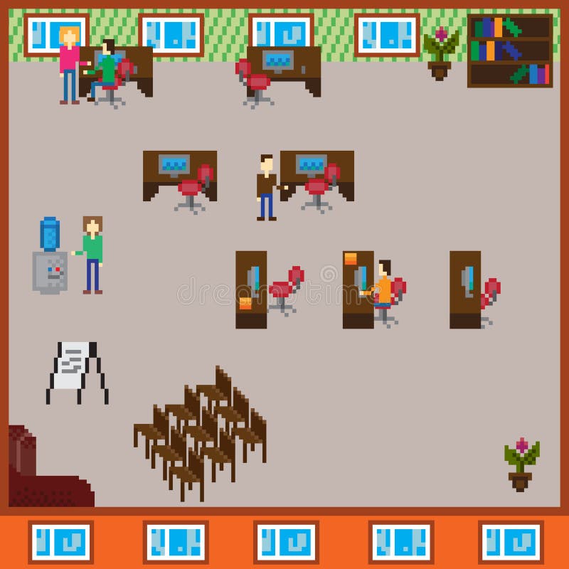 Customisable office setup. stock vector. Illustration of black - 70443190