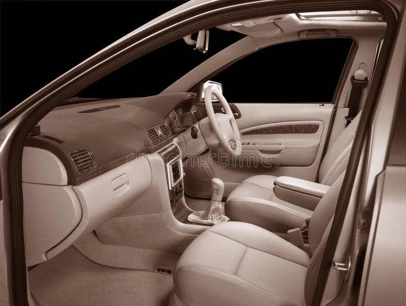 Customised Designer Car Interiors Industry Stock Image - Image of ...