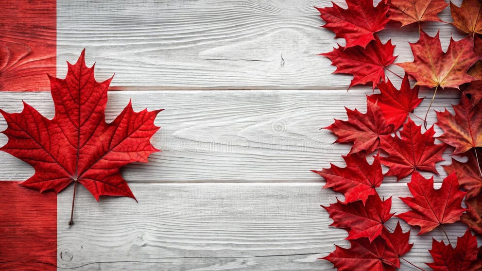 Customizable Canadian Flag Corner Border Design Template for Graphic ...