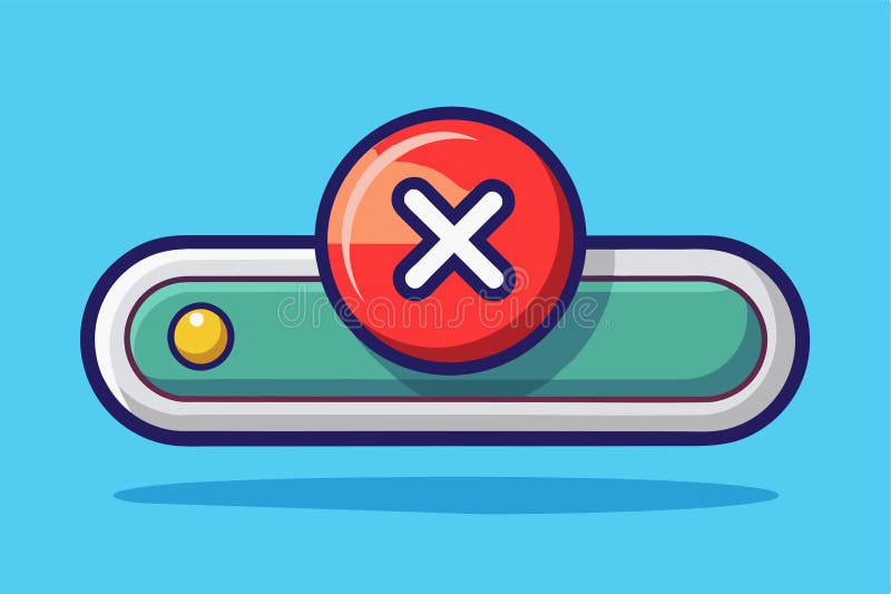 A Customizable Cancel Button Featuring a Prominent Red Icon and Smooth ...