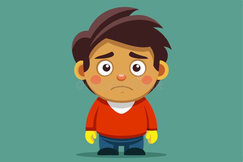 A Customizable Cartoon Character with a Sad Expression, Perfect for ...