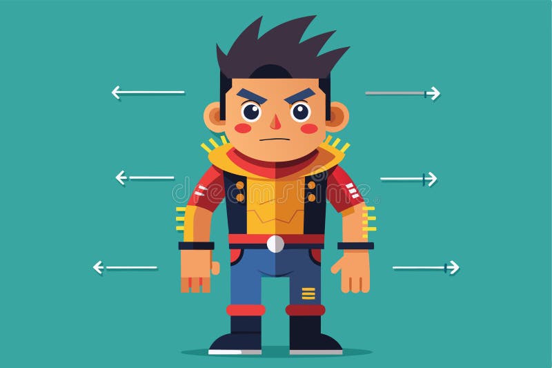 A Customizable Character Illustration with Exaggerated Proportions and ...