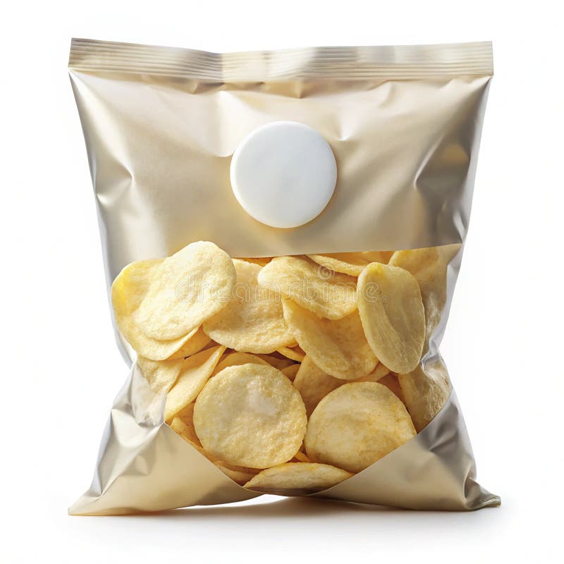 Customizable Chip Bag with Sticker Packs for Personalization Stock ...