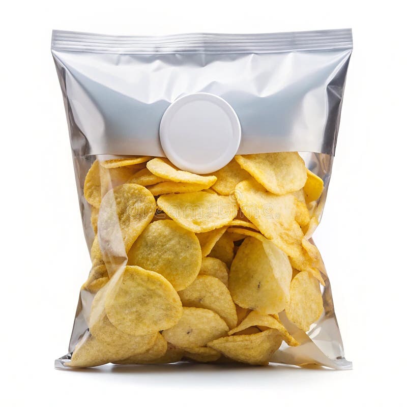 Customizable Chip Bag with Sticker Packs for Personalization Stock ...