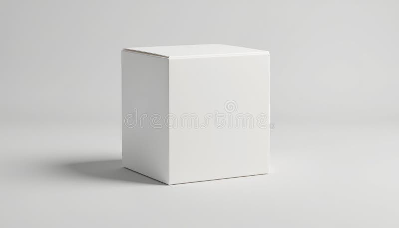 Customizable Cube Packaging Mockup, Branding Potential Stock Image ...