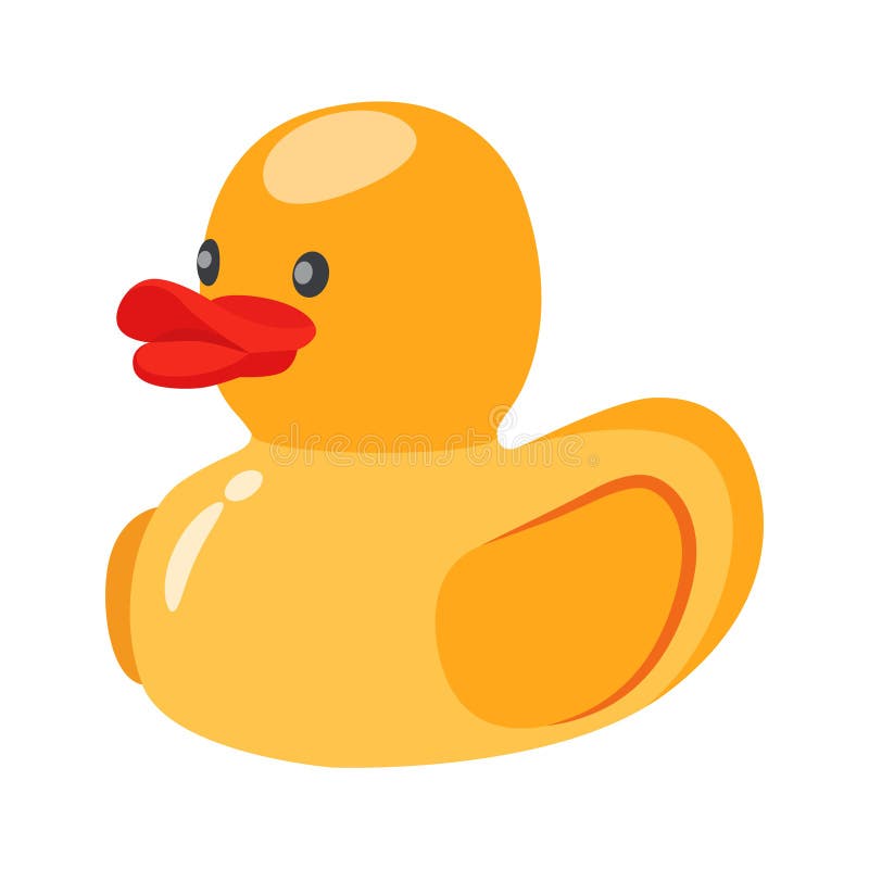 A Customizable 3d Style Icon of Rubber Duck Stock Illustration ...