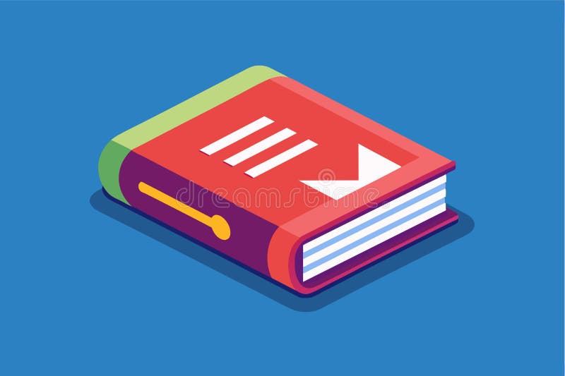 A Customizable Dictionary Illustration Showcases a Colorful Cover ...