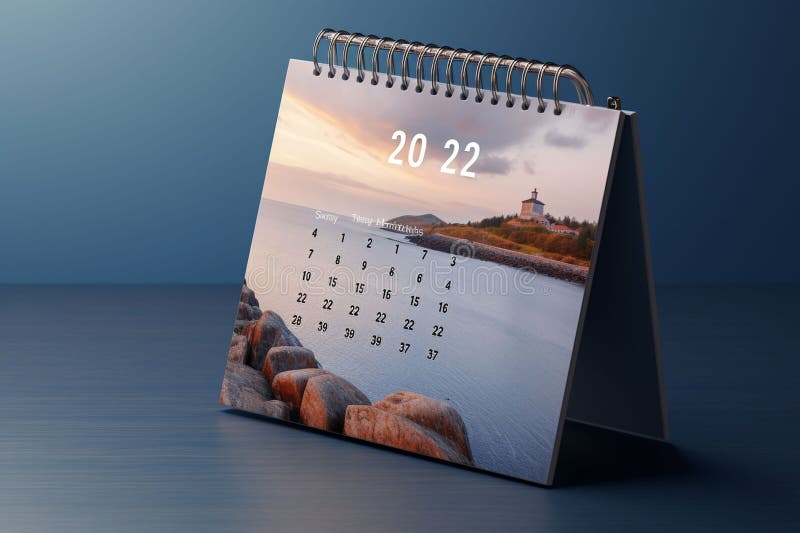 Customizable Digital 2024 Calendar Mockups Stock Illustration ...