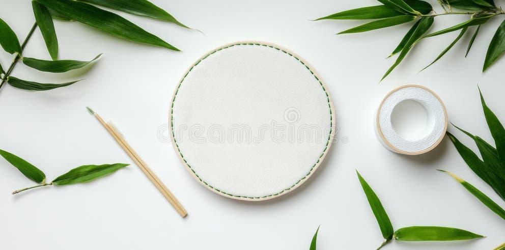 Customizable Embroidered Patch Mockup Featuring a Blank White Design ...