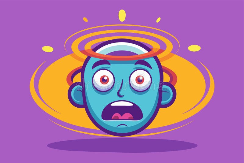 Customizable Flat Illustration of a Blue Man with a Halo Around His ...