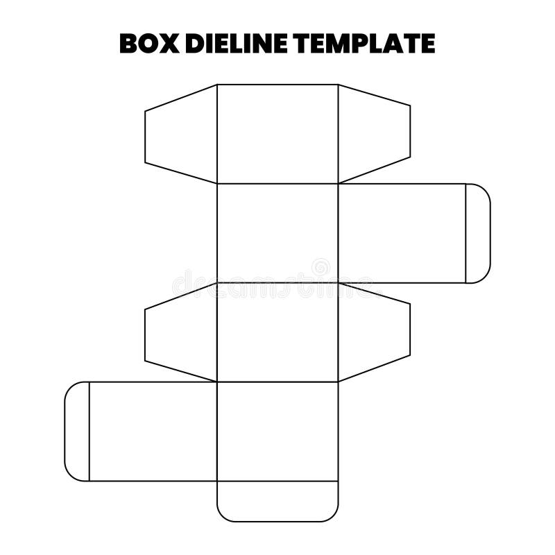 Customizable Flip Top Tuck Front Mailer Box Mockup Dieline for Creative ...