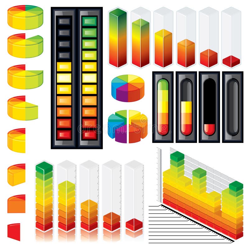 Customizable Graphs and Scales Stock Vector - Illustration of crisis ...
