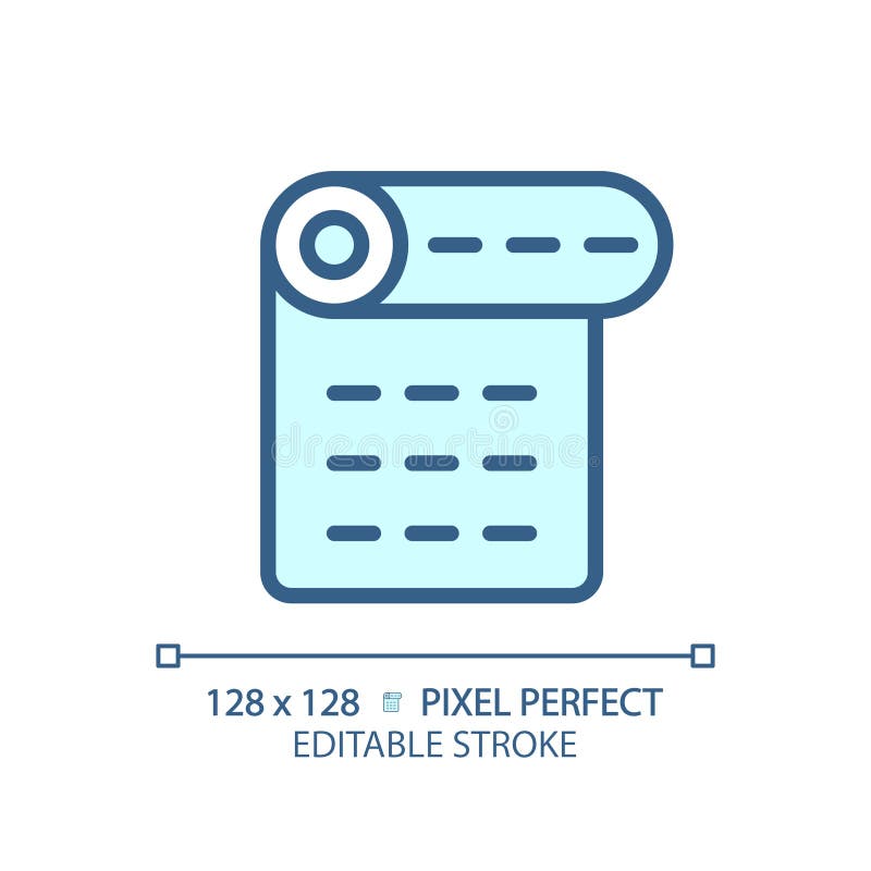 Customizable Hiking Mat Simple Thin Linear Blue Icon Stock Vector ...