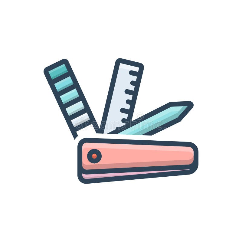 Color Illustration Icon for Customizable, Design and Website Stock ...
