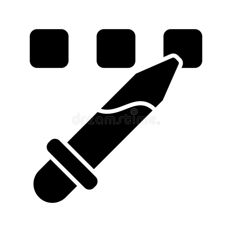 Customizable Icon of Eyedropper in Modern Style, Color Picker Vector ...