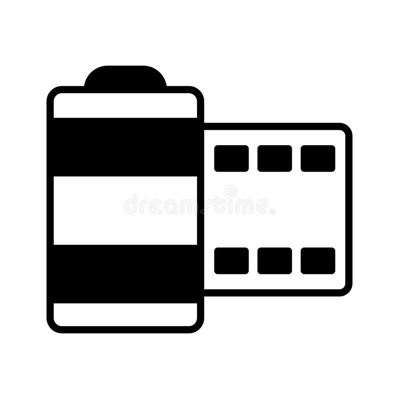 Customizable Icon of Film Roll, Movie Making Accessory Stock Vector ...