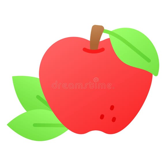 A Customizable Icon of Red Apple, Ready To Use Vector Stock Vector ...