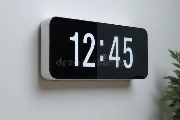 Customizable LED Digital Wall Clock with Versatile Displays Stock ...