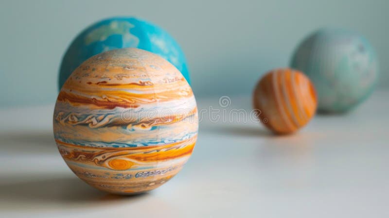 Customizable Paper Planets for Personalized Learning Stock Illustration ...
