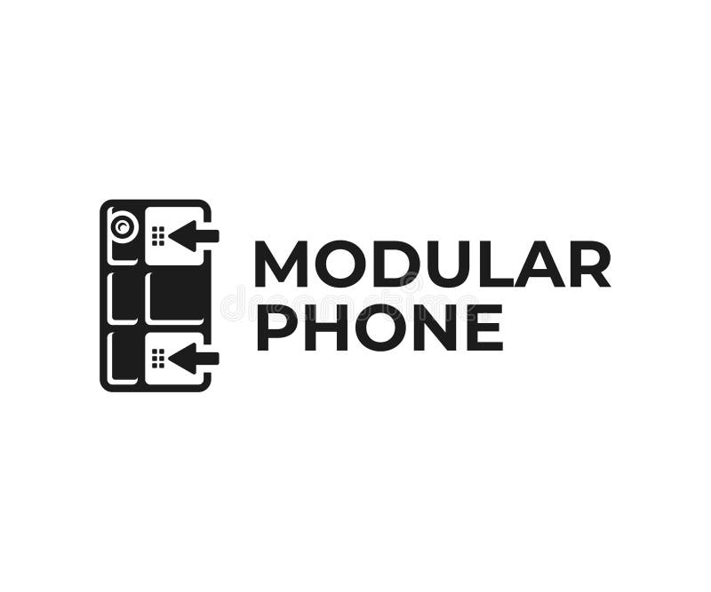 Customizable Phone Logo Design. Modular Smartphone Vector Design Stock ...
