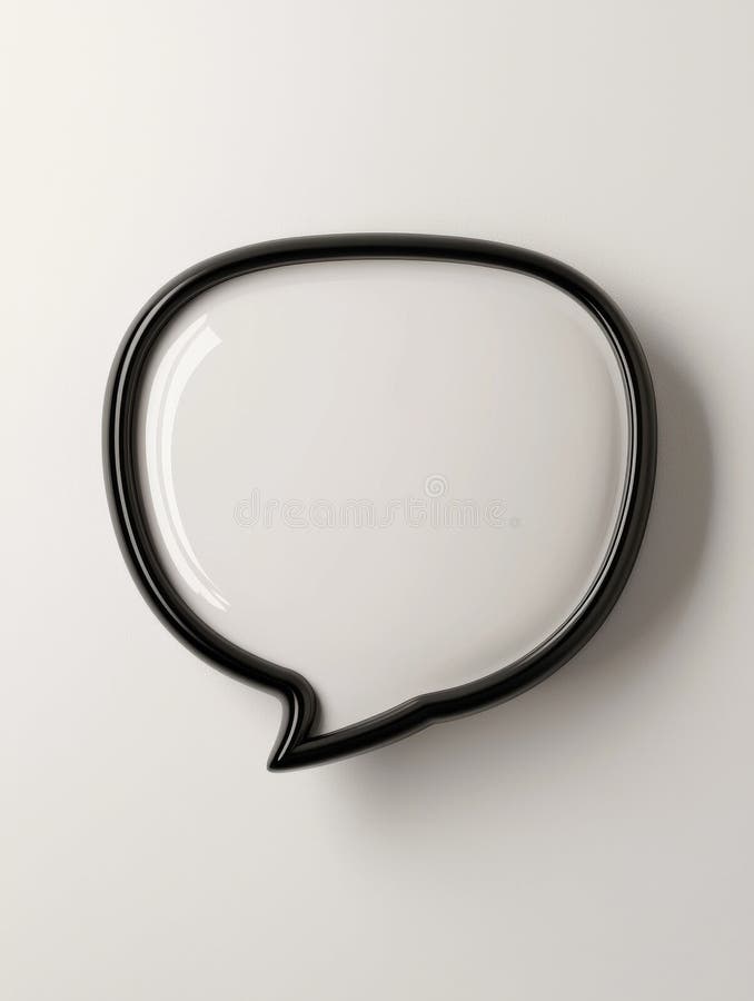 A Customizable Poster Template Featuring a Blank Speech Bubble on a ...