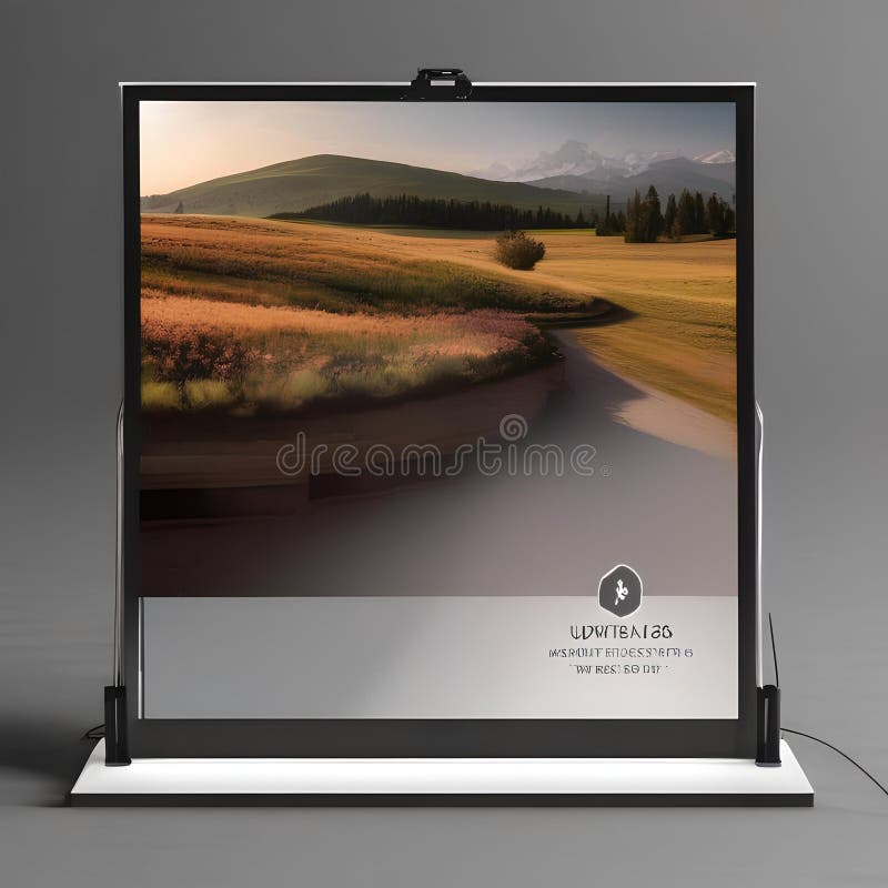 A Customizable Presentation Slide Mockup on a Projection Screen2 Stock ...