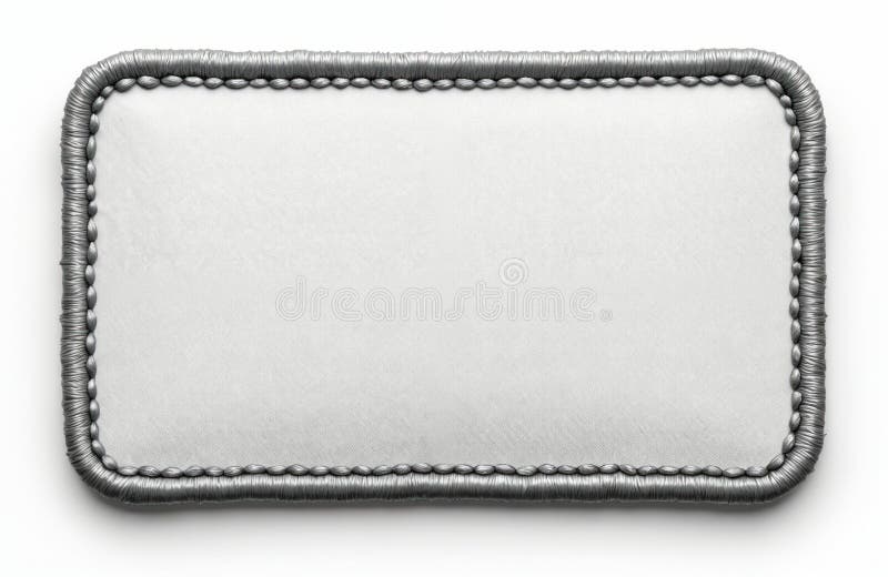 Customizable Rectangular Patch Template Featuring a White Background ...