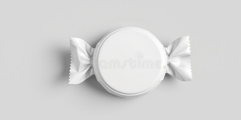 Customizable Round Candy Wrapper Mockup Template for Branding and ...