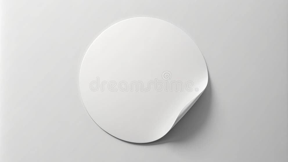 Customizable Round Sticker with Curved Corners Blank White Circle for ...