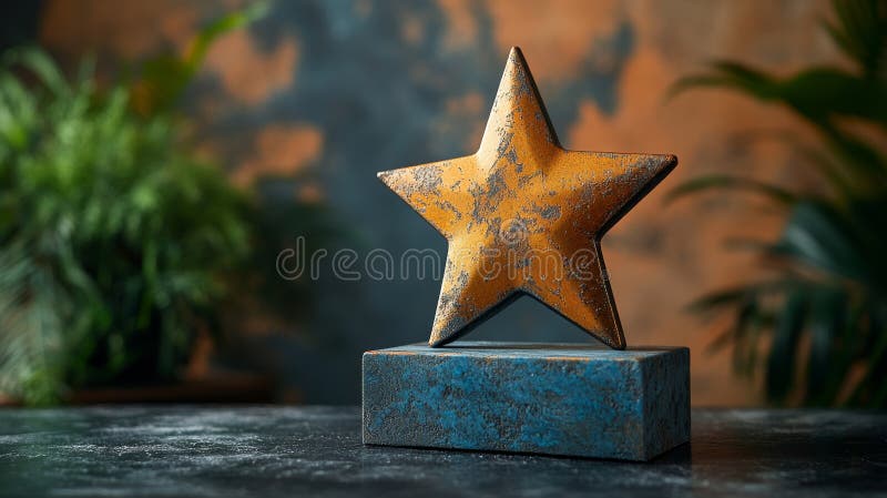 Customizable Star Award with Text-Free Area for Achievement Recognition ...