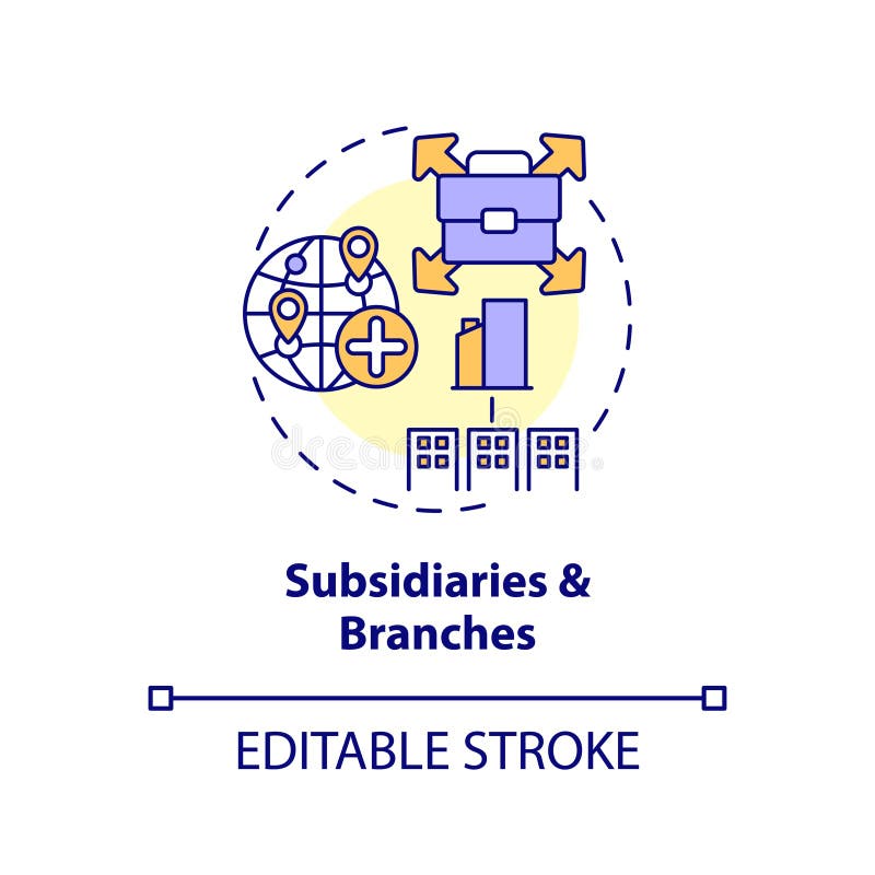Editable Subsidiaries Stock Illustrations – 7 Editable Subsidiaries ...