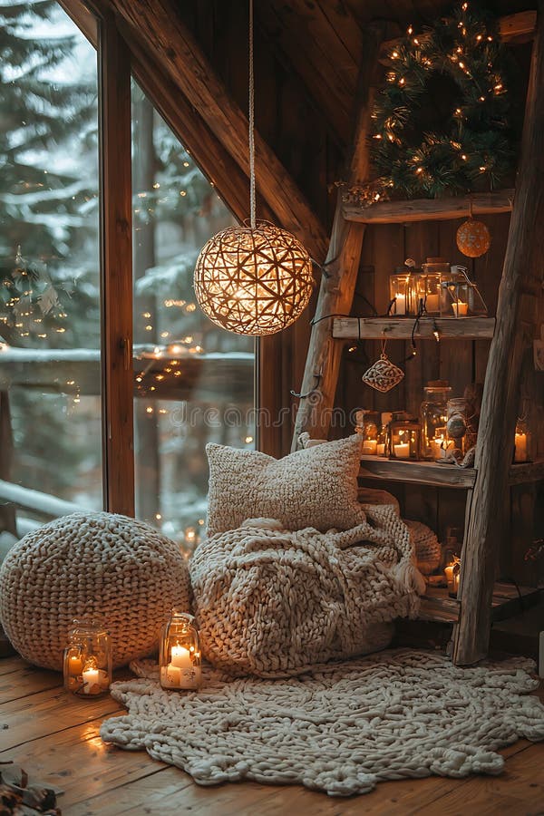 Customizable Tote Bag Mockup on a Rustic Ladder with Boho Decor. Stock ...