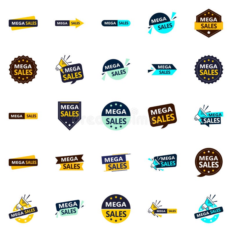 25 Customizable Vector Designs in the Mega Sale Pack Perfect for ...