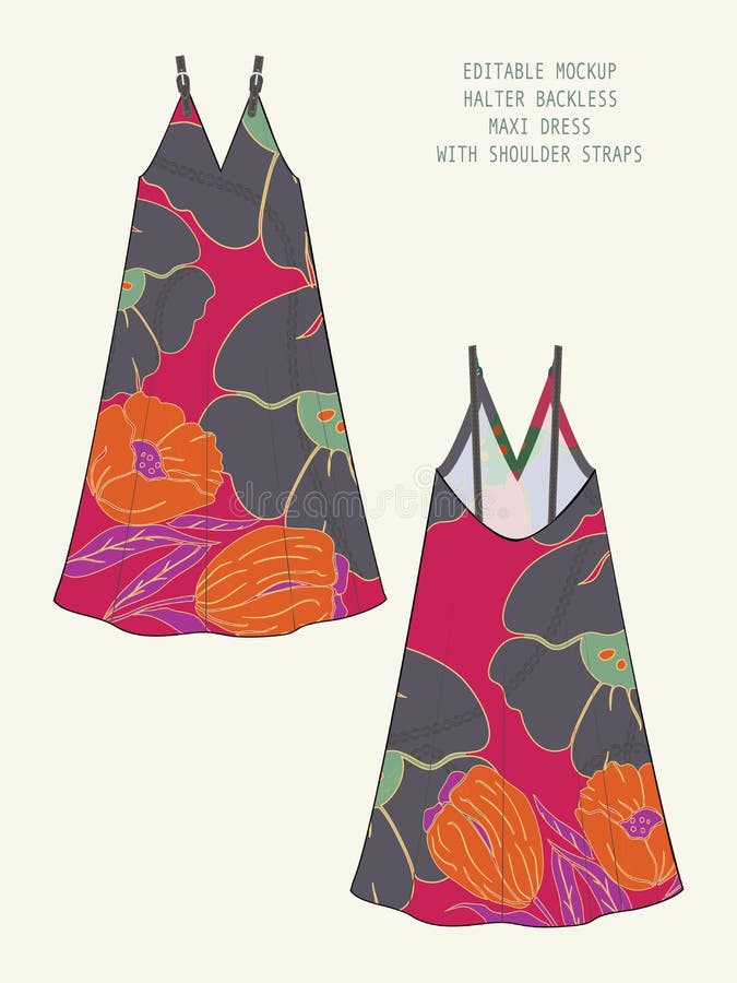 Customizable Vector Garment Template with Sample Seamless Repeat ...