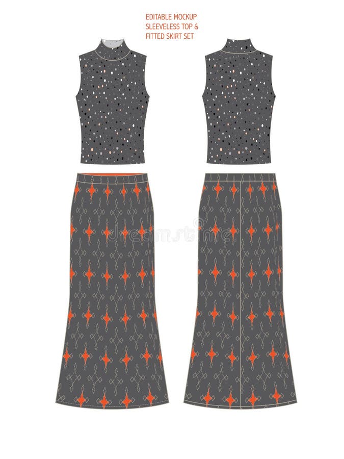 CUSTOMIZABLE VECTOR GARMENT TEMPLATE Stock Illustration - Illustration ...